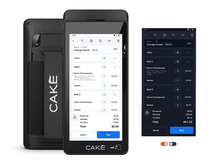 Full Service POS System for Restaurants | CAKECAKE's full service POS ...